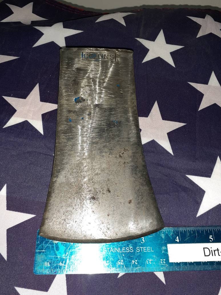Collins Single Bit Axe Head Vintage! 1 Lbs 13 Oz Boys Splitting Axe ...
