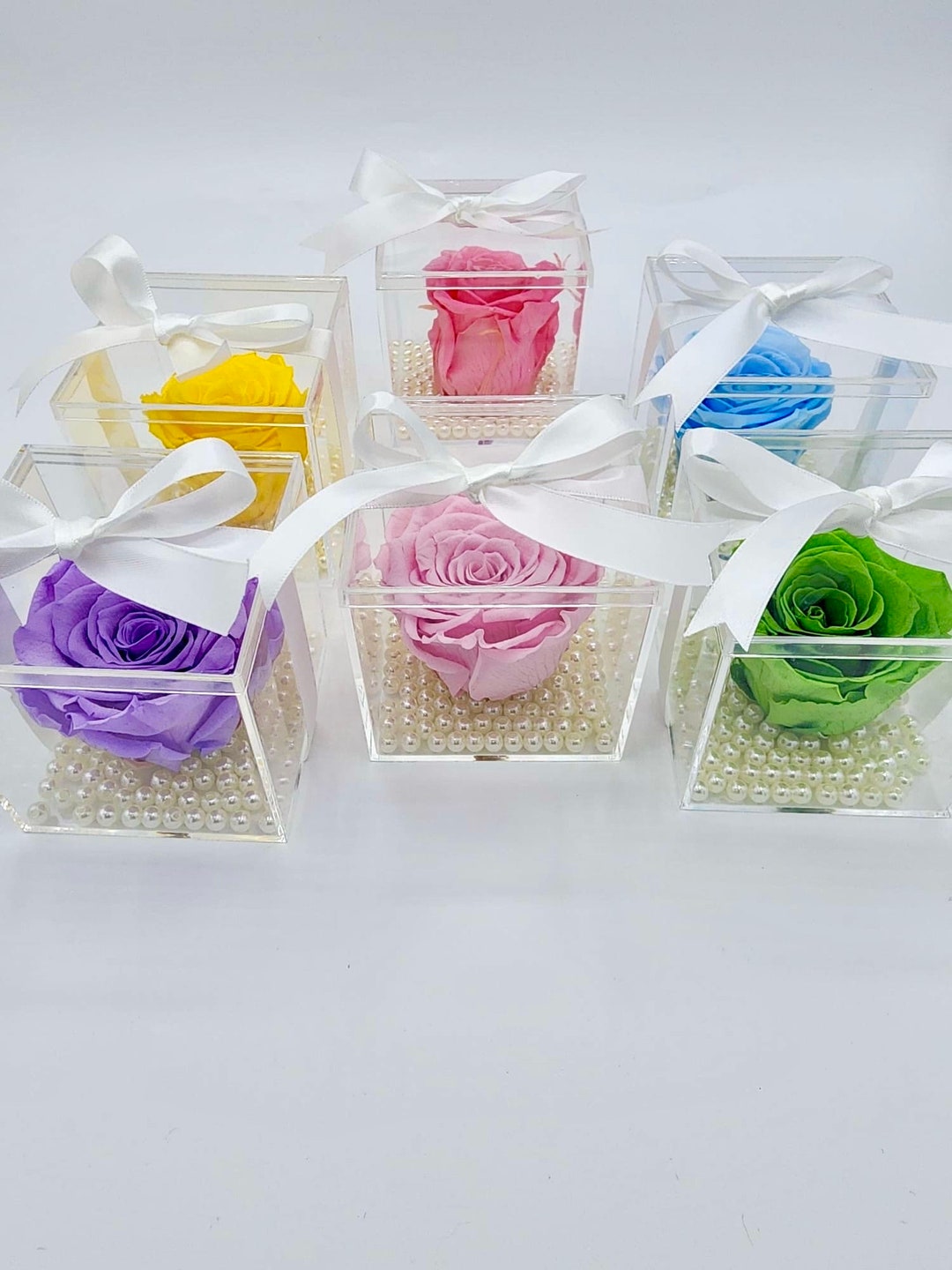 Preserved Roses, Acrylic Box With Preserved Rose, Mother's Day Gift ...