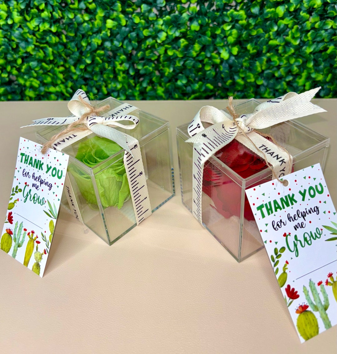 Teacher Appreciation Gift Real Preserved Roses Acrylic Box With Rose ...