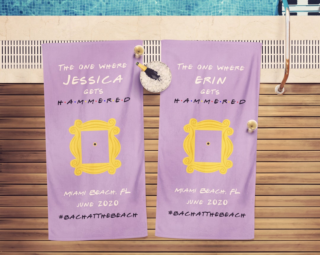 Custom Friends TV Show Personalized Beach Towel | Friends TV Show Gift ...