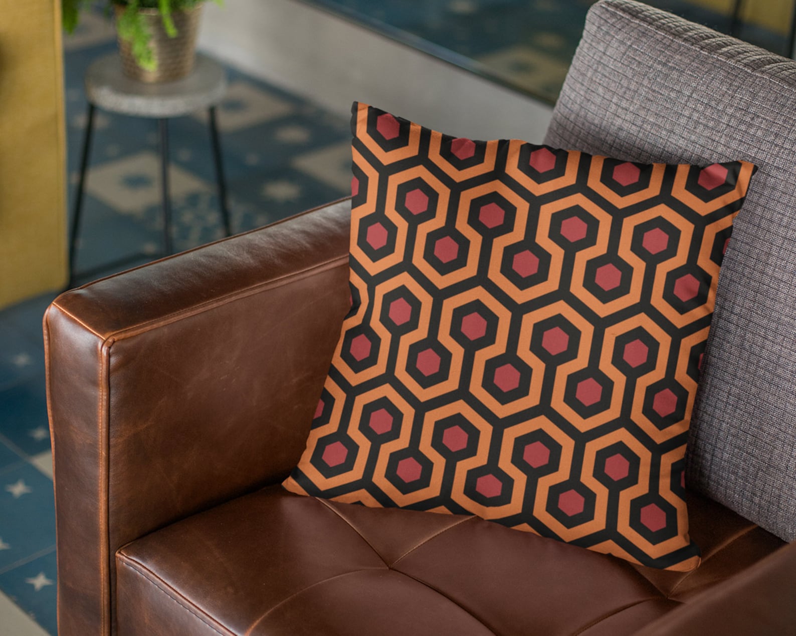 Overlook Hotel Carpet Pattern Pillow The Shining Overlook | Etsy