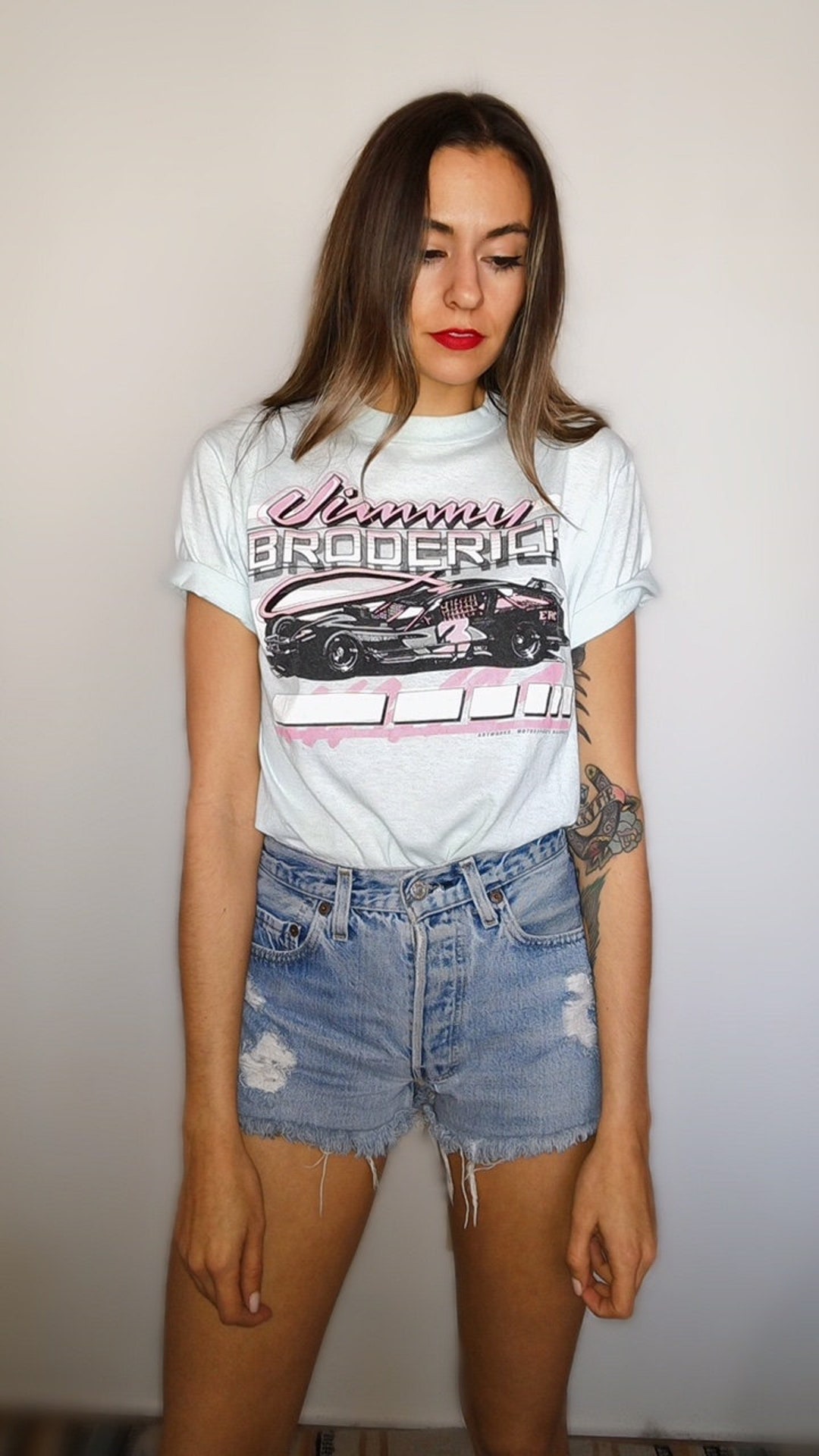 70s Vintage Jimmy Broderick Racing Tee - Etsy