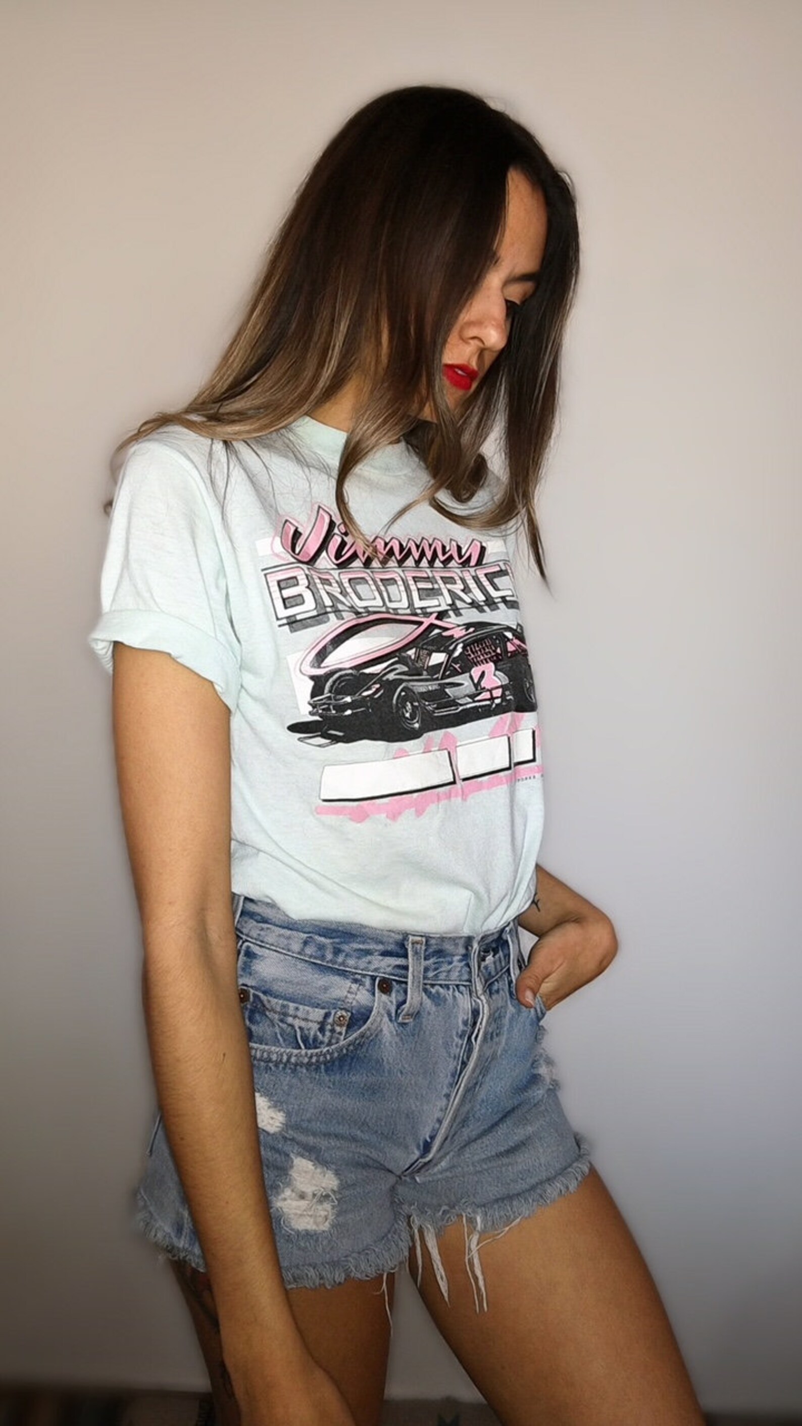 70s Vintage Jimmy Broderick Racing Tee - Etsy