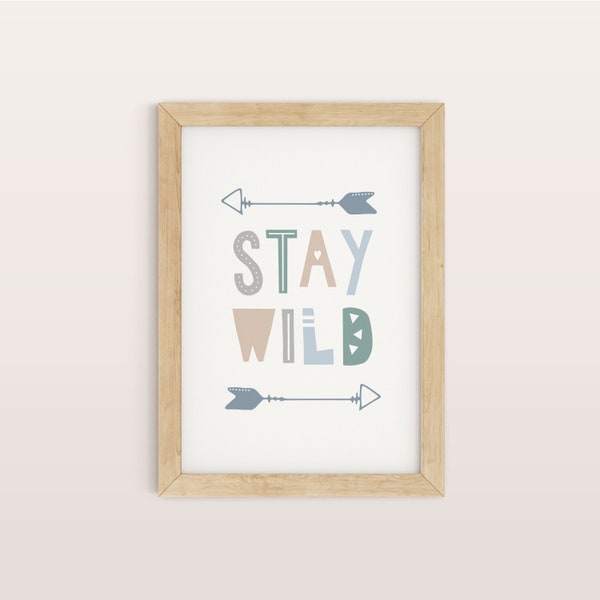 Stay Wild Poster - Etsy UK