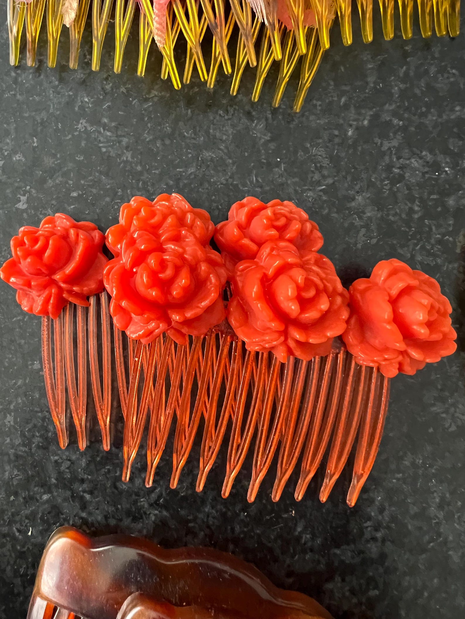 Lot of Vintage Hair Combs Made in France 1940s/50s - Etsy