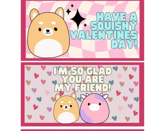 6 Squishmallow Valentine Cards - Squishmallow Valentine Printables ...