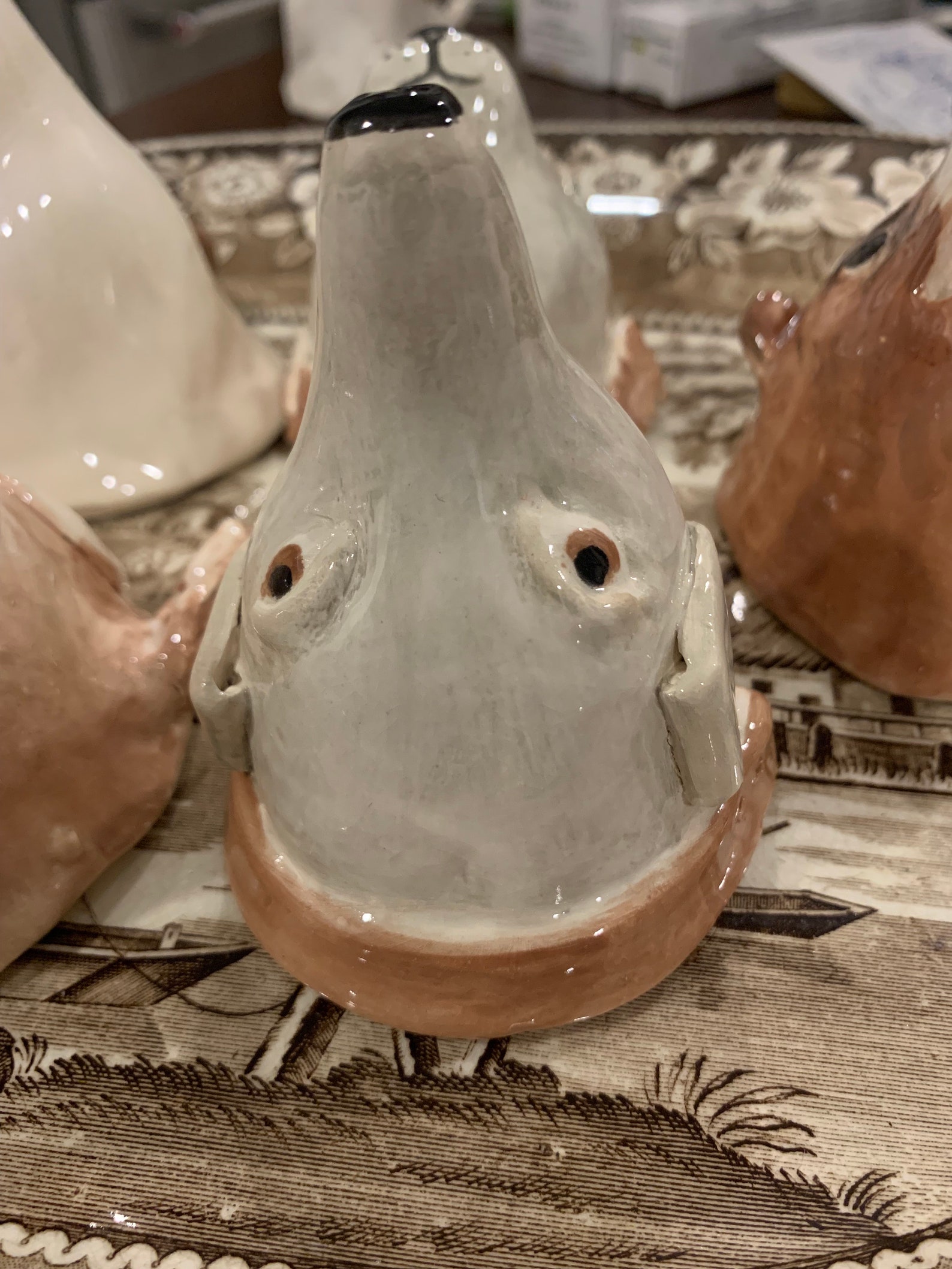New Reproduction Small Hunting Dog Head Hand Made in the Style of an ...