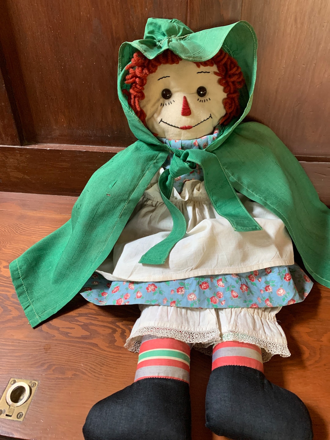 Vintage 20 Inch Handmade Raggedy Ann Cloth Doll - Etsy