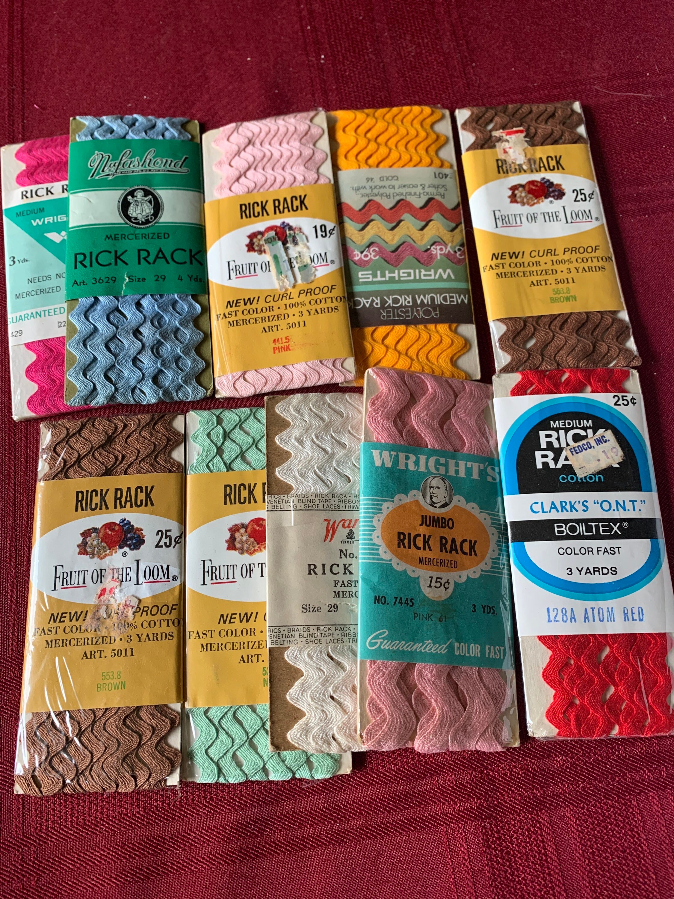 Sewing Lace & Trim Notions Unopened vintage Rick rack etna.com.pe