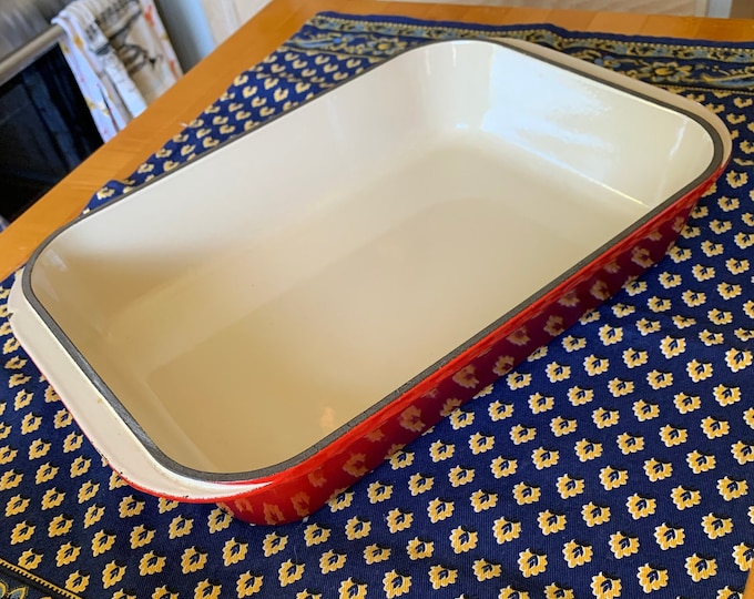 Lecreuset #40 Enamel Cast Iron Roaster Lasagna Pan - Etsy