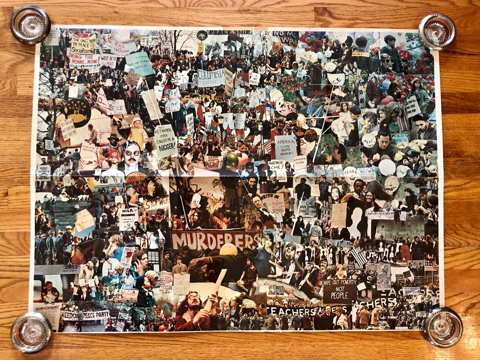 Original Vietnam War Protest Poster Graphical Documentary 1970