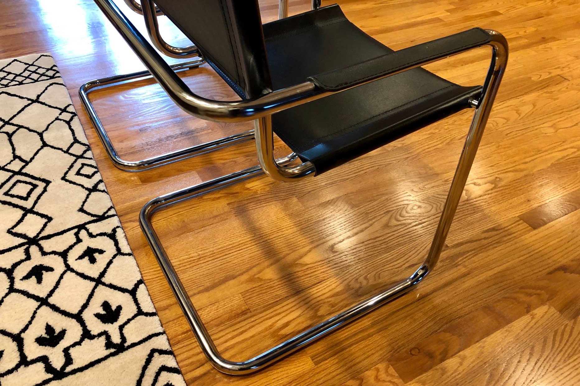 Pair of Mart Stam Cantilever Leather Arm Chairs Vintage Midcentury ...