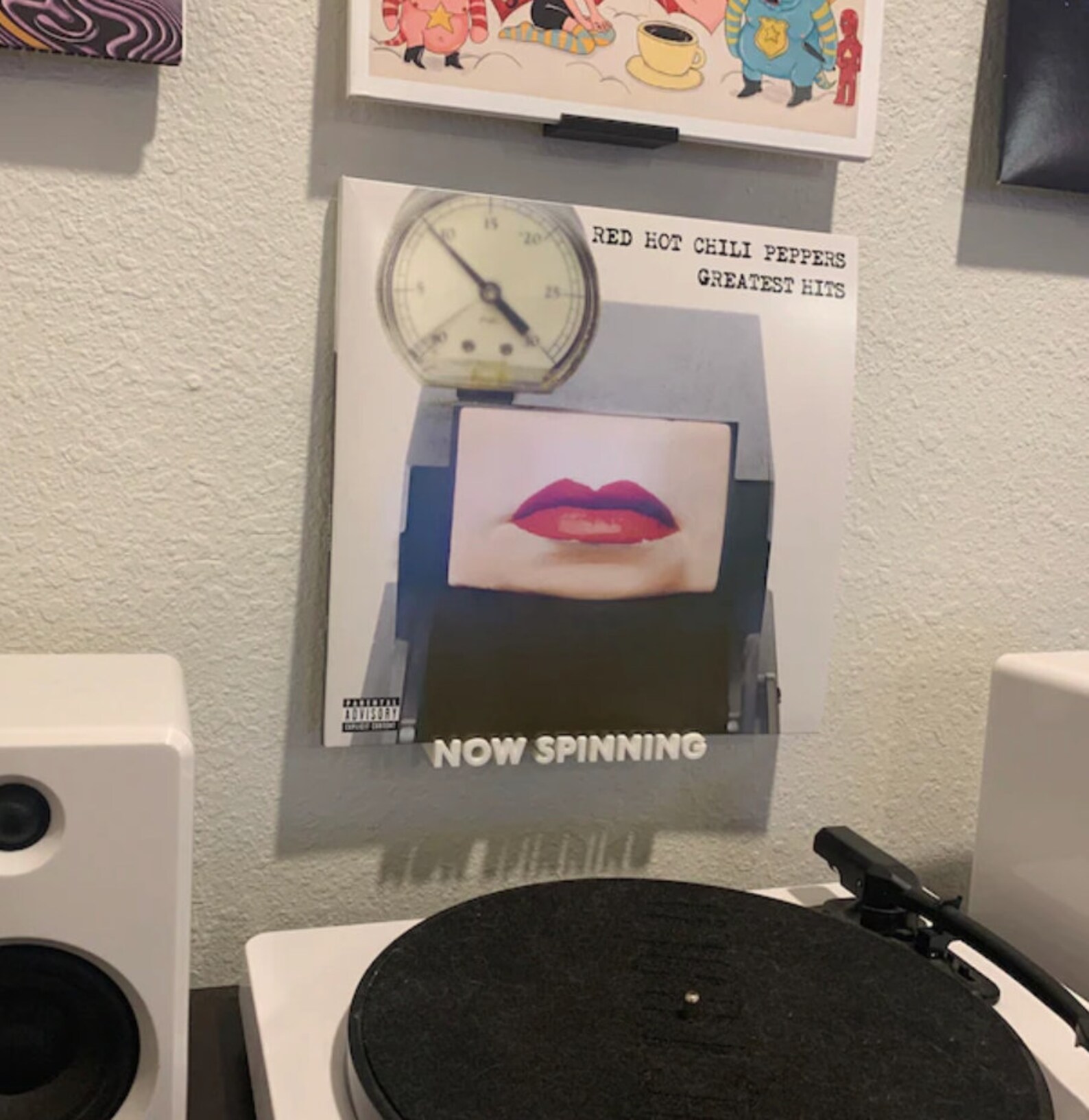 Now Spinning Vinyl Record Stand Wall Mount Display Shelf | Etsy