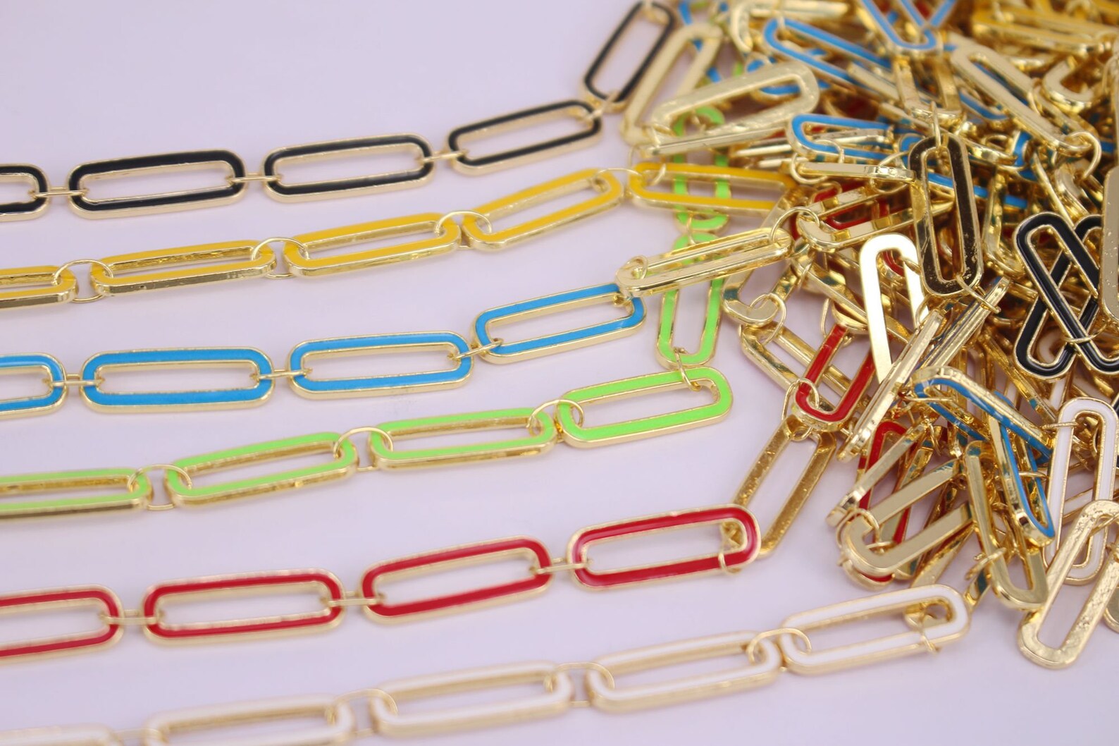 HOT 1 Meter Gold Plated Copper Mixed Color Enamel - Etsy