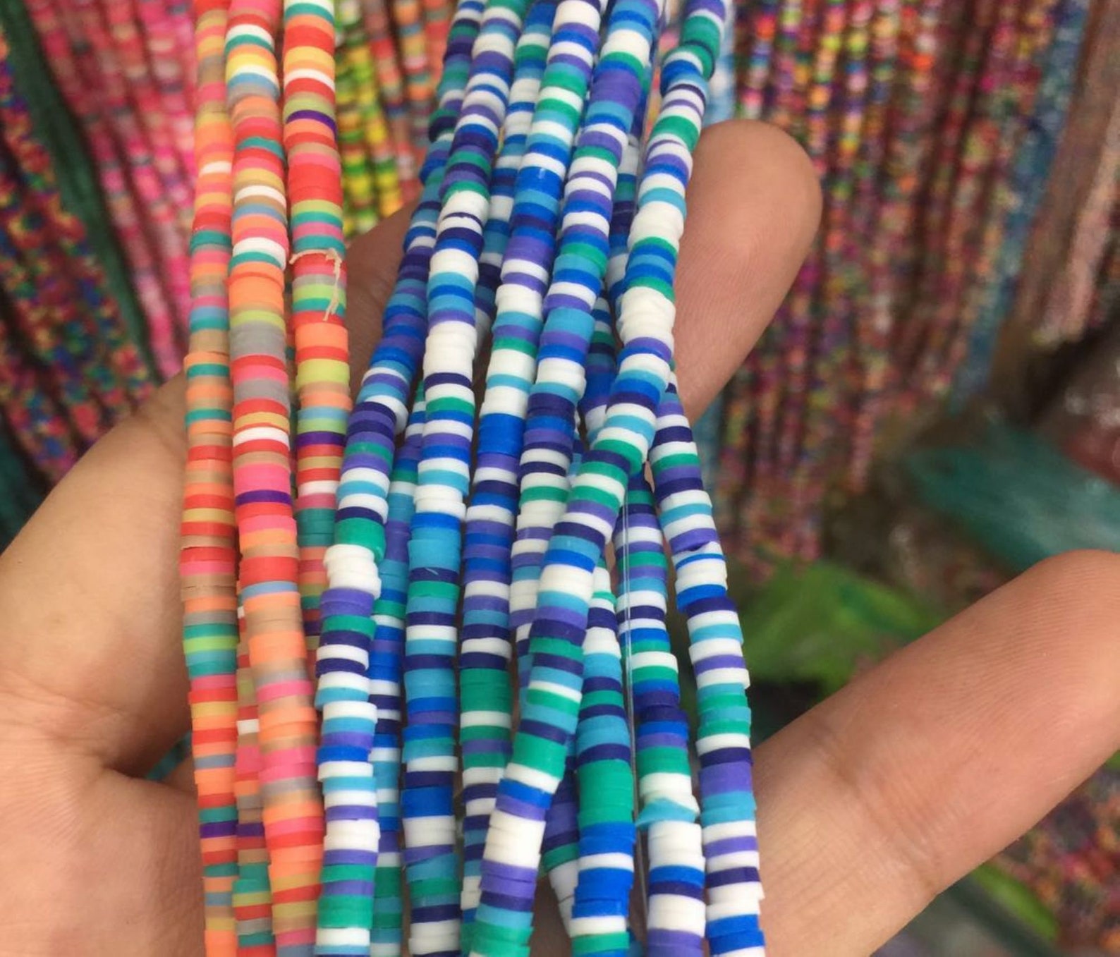 Mixed color 30 strings/lot16 inch/ 40mm length 4mm/6mm/10mm | Etsy