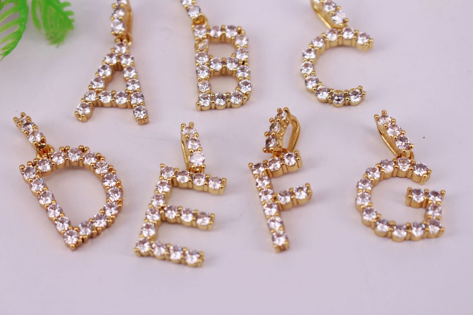 HOT 5-26pcs Gold plated Alphabet A-Z Letters Pendant | Etsy