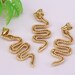 HOT 10pcs 12x29mm Gold Plated Snake Shape Copper Metal White - Etsy