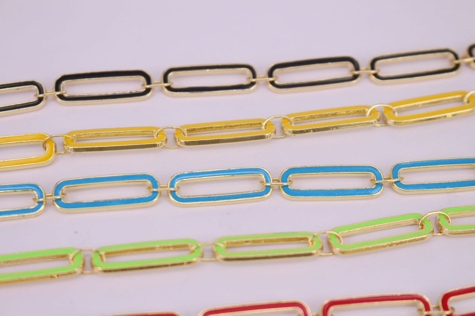 HOT 1 Meter Gold Plated Copper Mixed Color Enamel - Etsy