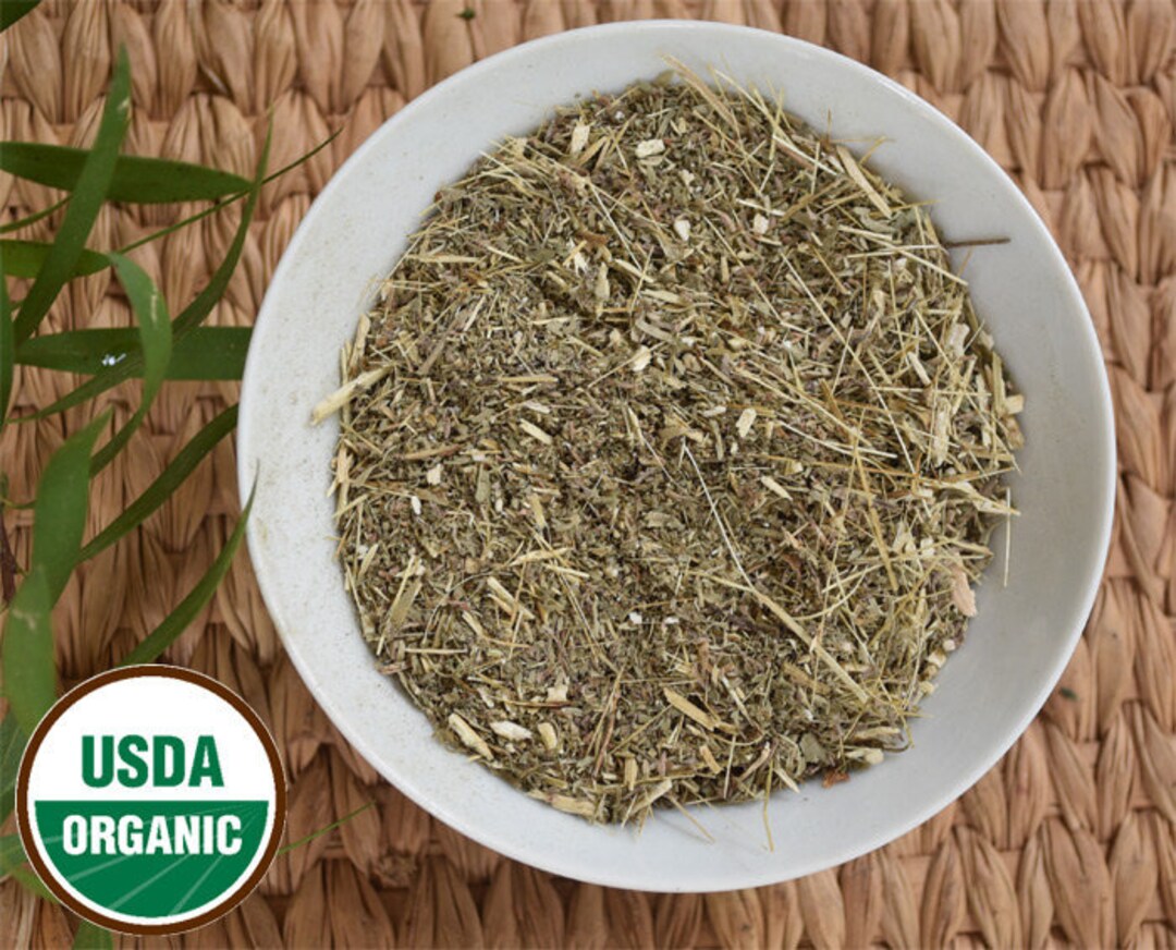 Wormwood Herb Organic Loose, Dried, Cut and Sifted - 1 Ounce, Artemisia ...