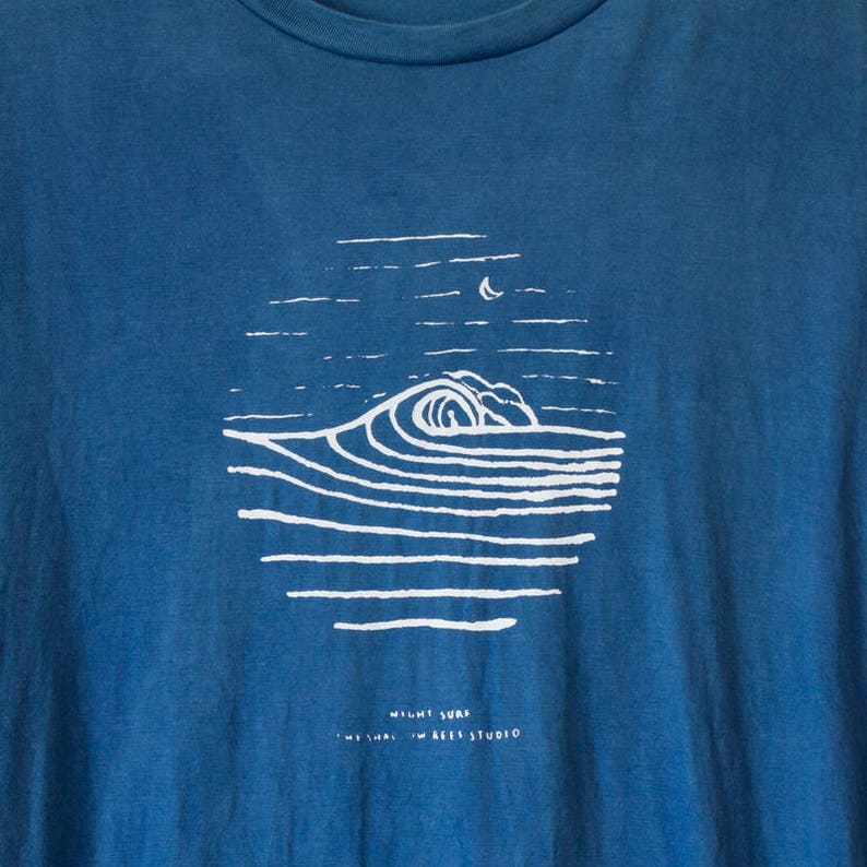 Men's Surf Shirt - Night Surf - Indigo Shirt - Surfing Shirt Men ...