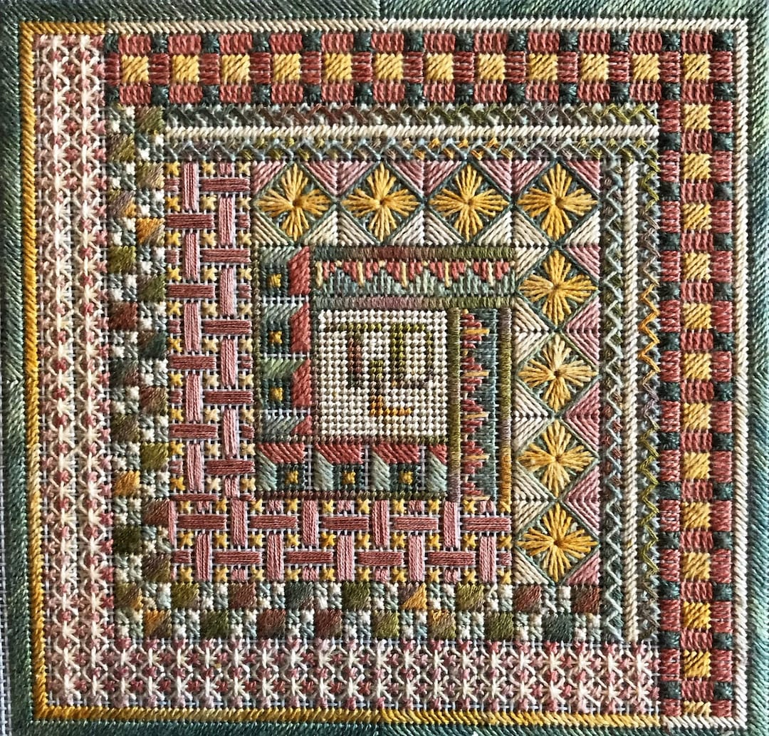 Vintage Log Cabin Basic Needlepoint Kit - Etsy