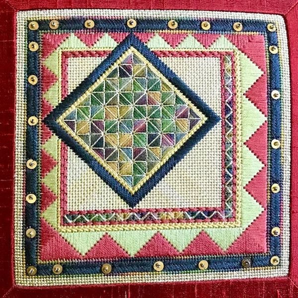Geometric Needlepoint - Etsy