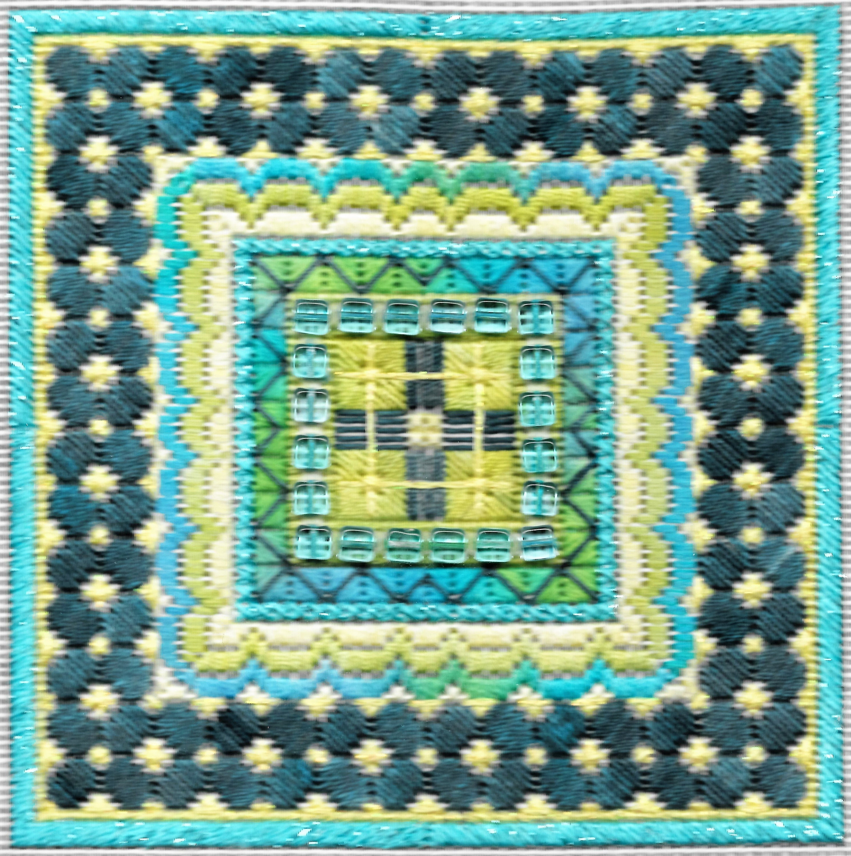 Sparkle 2 Geometric Needlepoint Design Complete Kit Kits & How To Craft ...