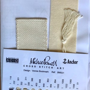 Venice Bookmark by Michael Powell Cross Stitch BM001 Complete Kit - Etsy