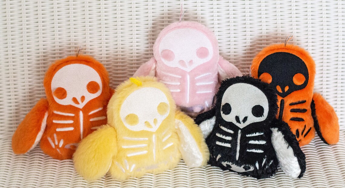 Plush Fluffy Skeleton 'Is it a Bird an Owl or a | Etsy