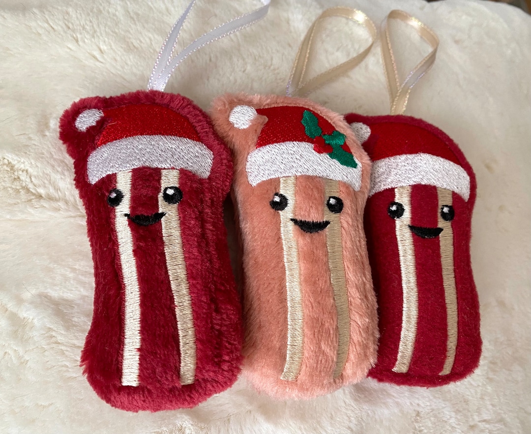 Christmas Bacon Plush Ornament - Etsy
