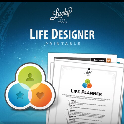 Goal Planner Printable PDF by LUCKY Life Tools Goal Setting - Etsy