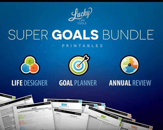 Super GOALS Bundle: Goal Planner Life Designer and Annual | Etsy