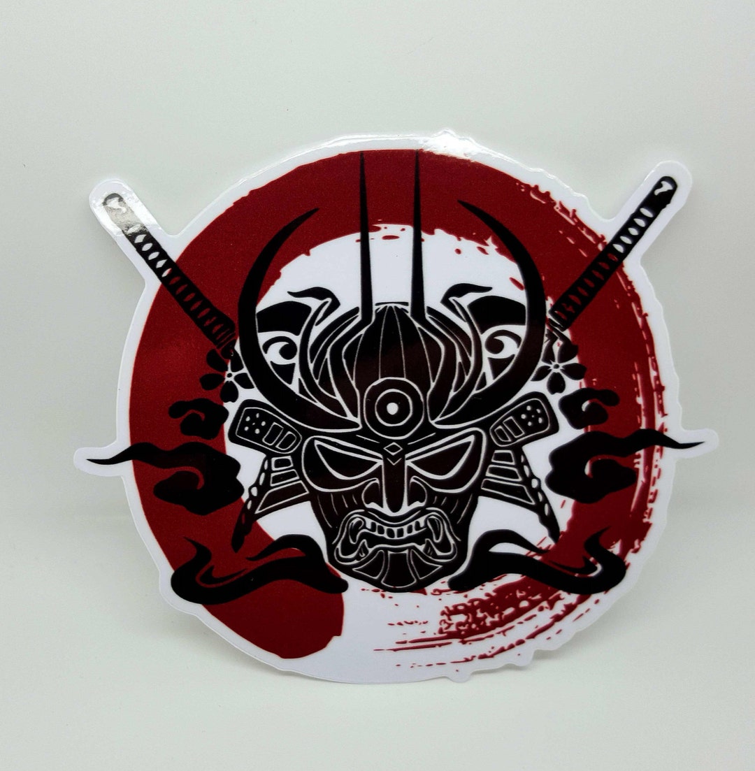 Samurai Enso Blood Circle Sticker - Popular Stickers, Agenda Stickers ...