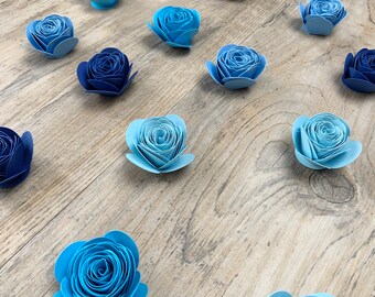 Blue Paper Flowers | Etsy