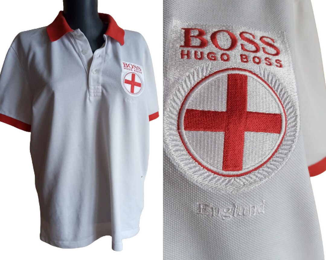 Vintage Hugo Boss Golf POLO Shirt, White Tennis Men's Shirt - Etsy