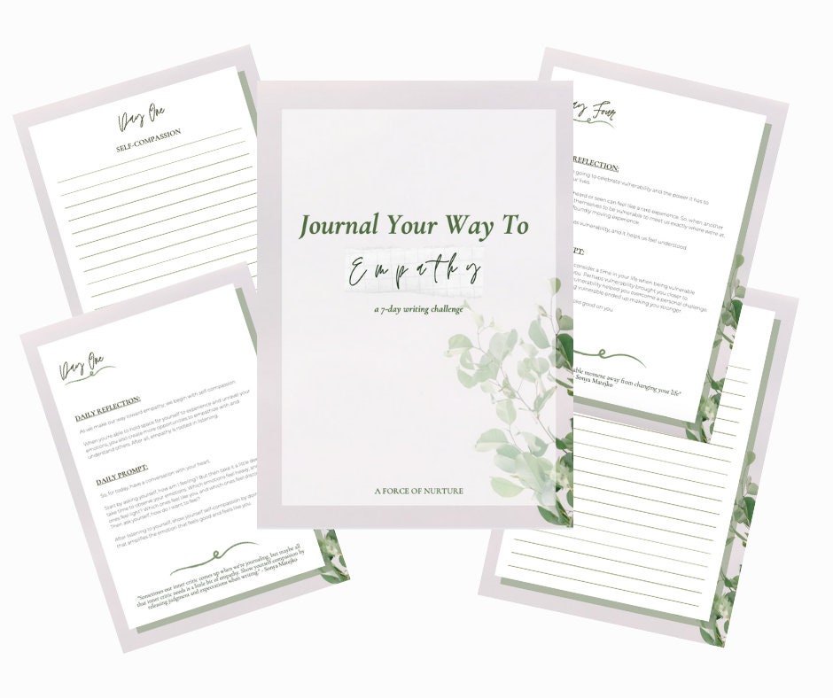 Journaling Prompts for Empathy & Self-reflection - Etsy