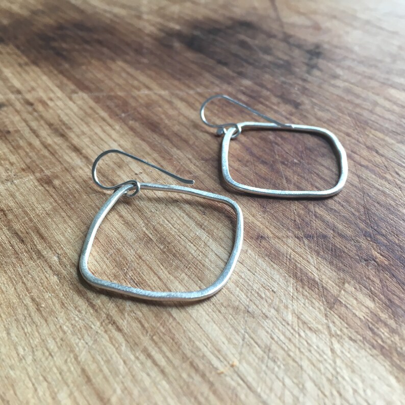 Square Hoops | Etsy