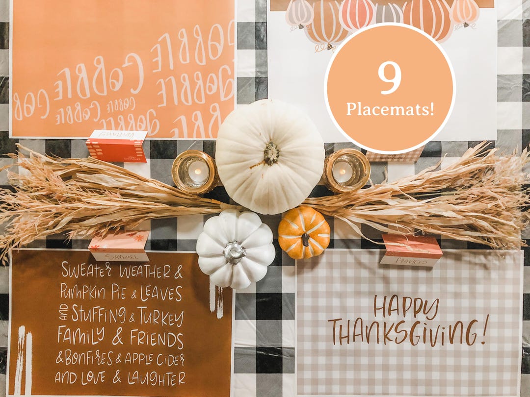 Printable Thanksgiving Placemats, Thanksgiving Placemats, Cute ...