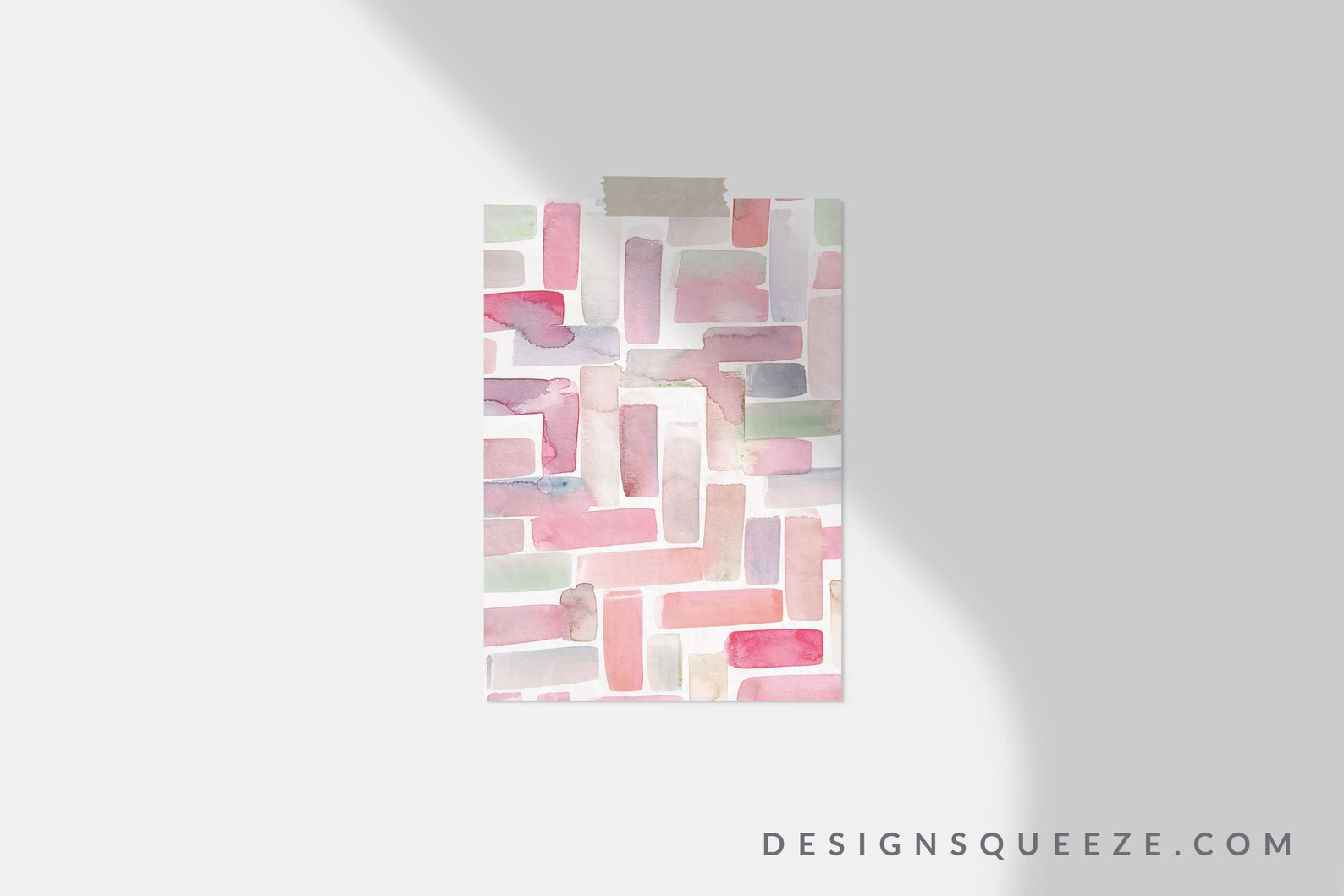 Watercolor Blocks Abstract Art Printable Watercolor Swash - Etsy