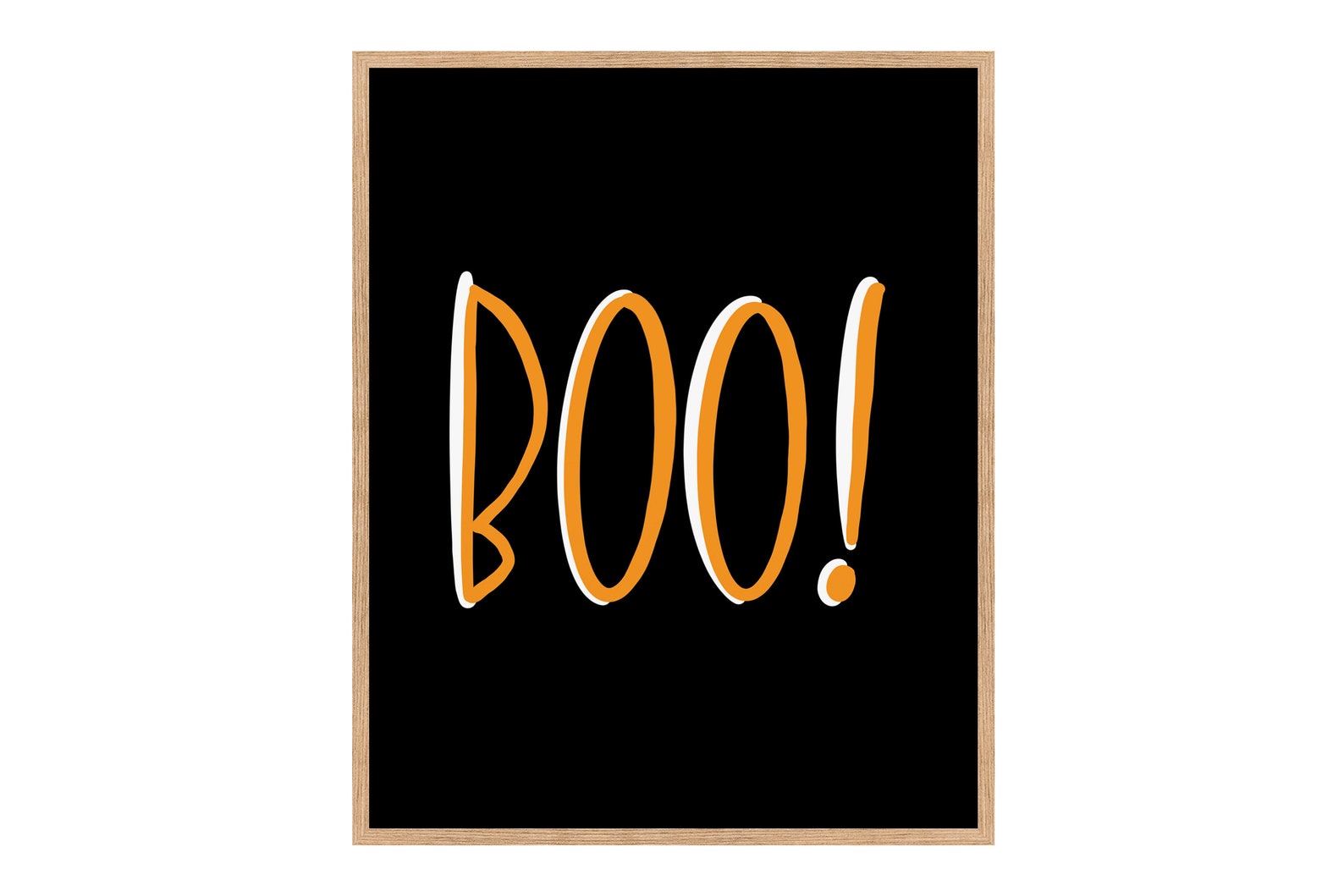 Boo Halloween Printable Pink Halloween Art Boo Sign Cute - Etsy