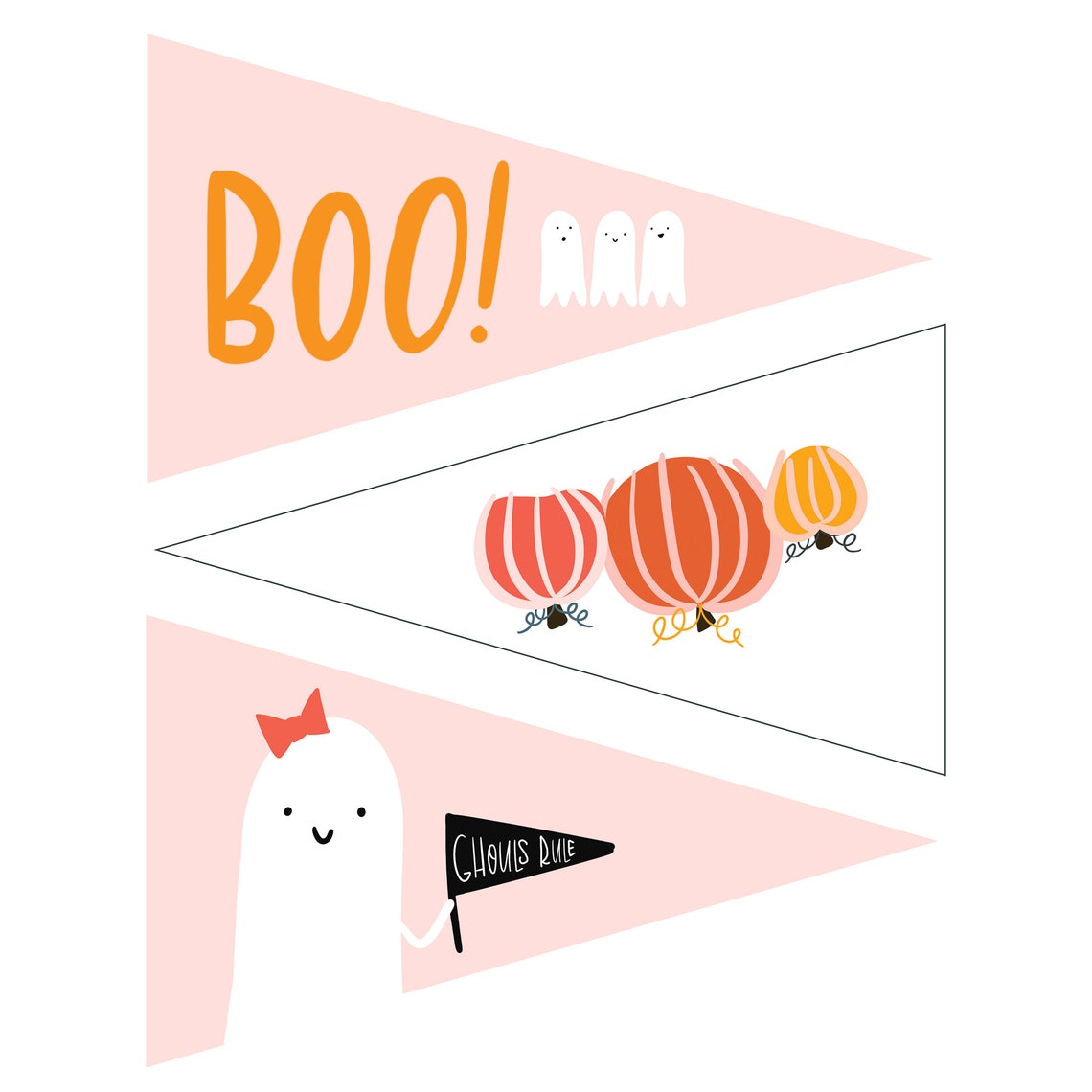 Printable Halloween Pennant Flags Boo Baskets Halloween - Etsy