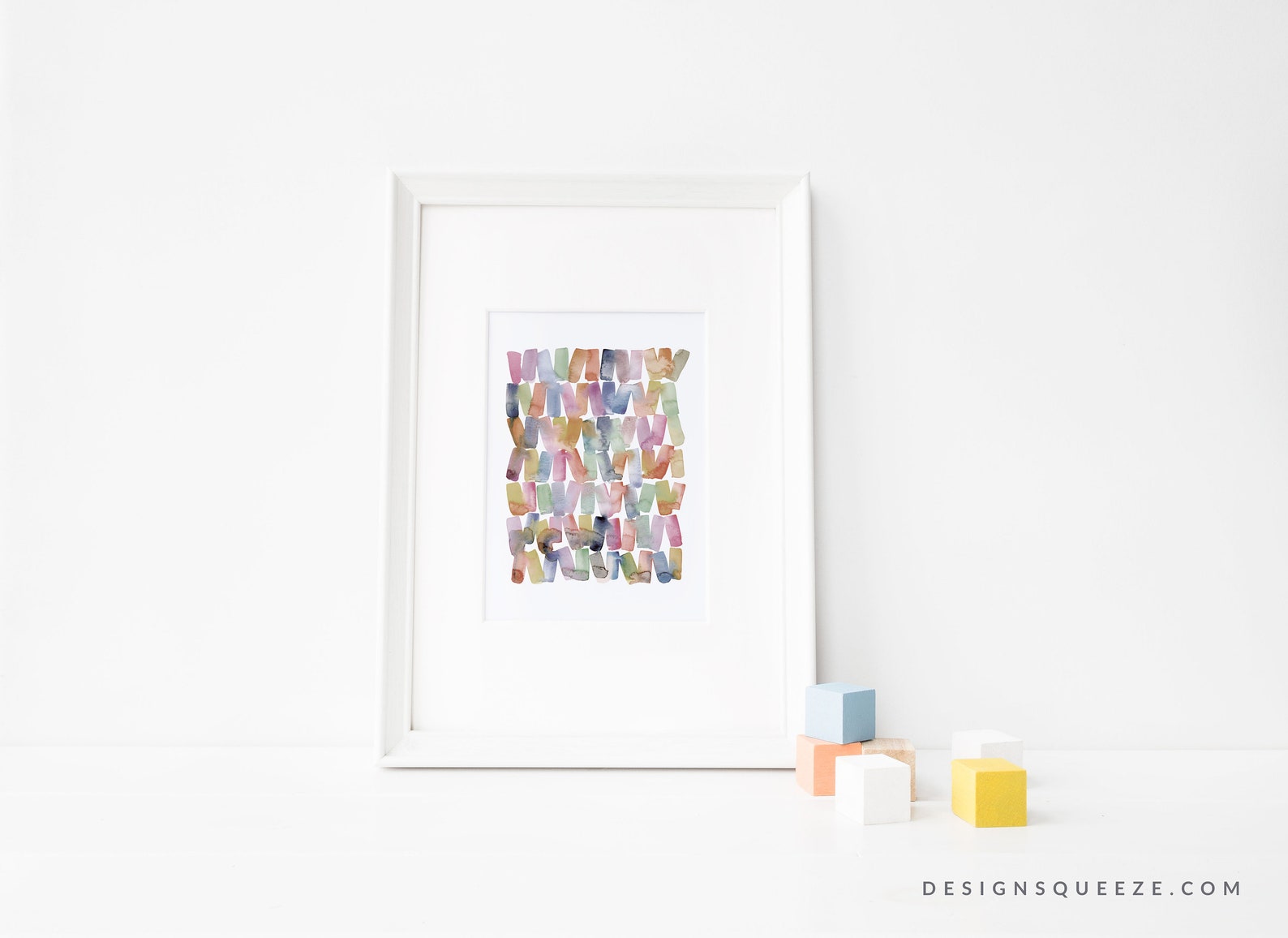 Watercolor Dashes Abstract Art Printable Watercolor Dash | Etsy