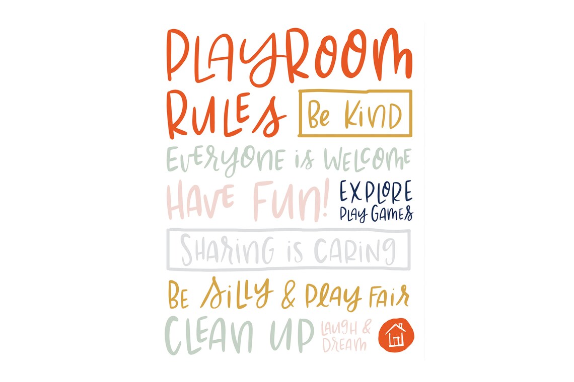 Printable Playroom Rules Playroom Art Play Room Rules Kid - Etsy