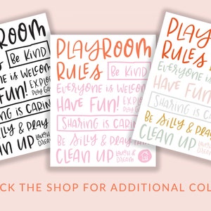 Printable Playroom Rules, Black and White Playroom, Playroom Art, Play ...