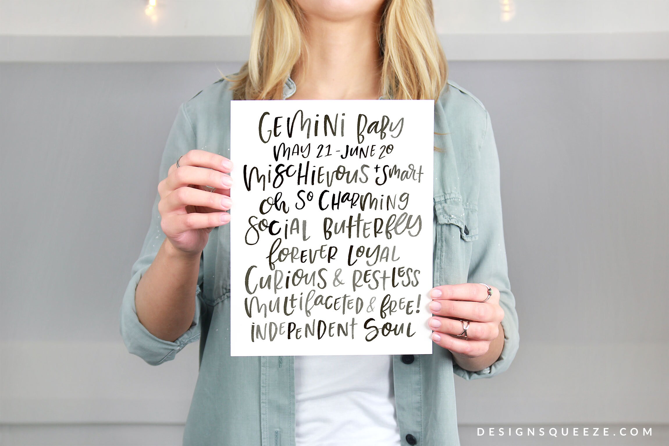 Gemini Zodiac ART PRINT | Astrology Print Gemini Baby Zodiac Art ...