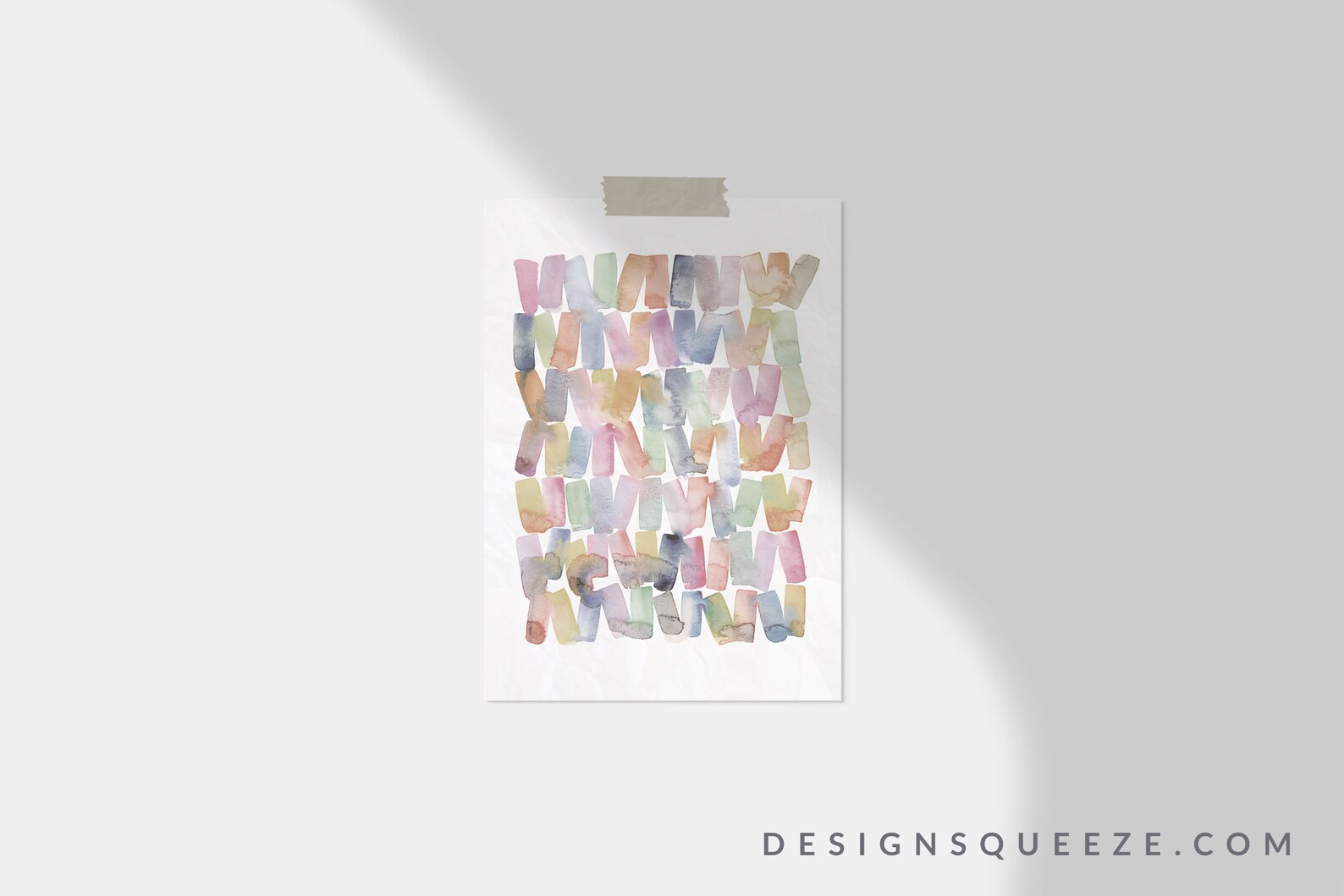 Watercolor Dashes Abstract Art Printable Watercolor Dash | Etsy