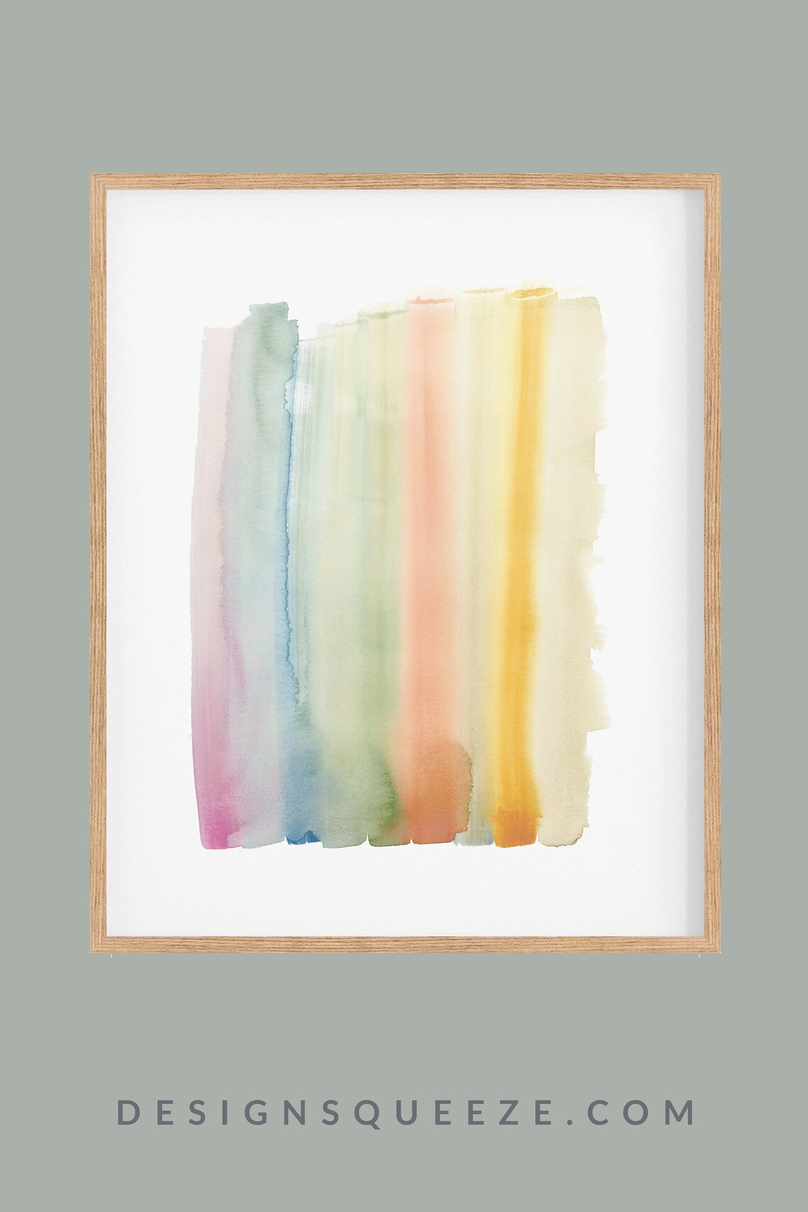 Watercolor Art Printable Watercolor Wash Print Wall Art | Etsy