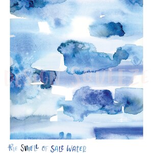 Watercolor Rainbow Color Swatch Set of 6, Watercolor Wash Print, the ...