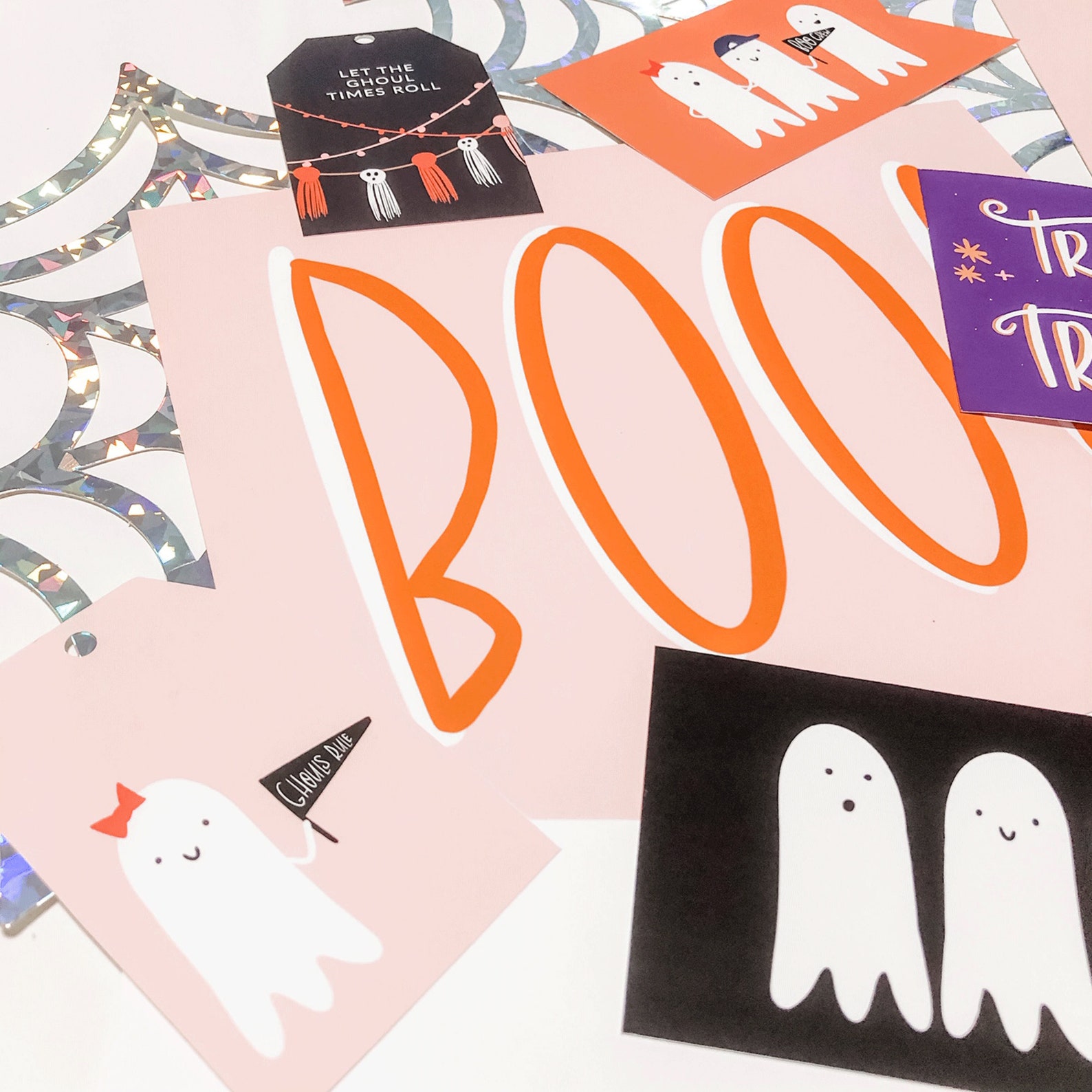 Boo Halloween Printable Pink Halloween Art Boo Sign Cute - Etsy