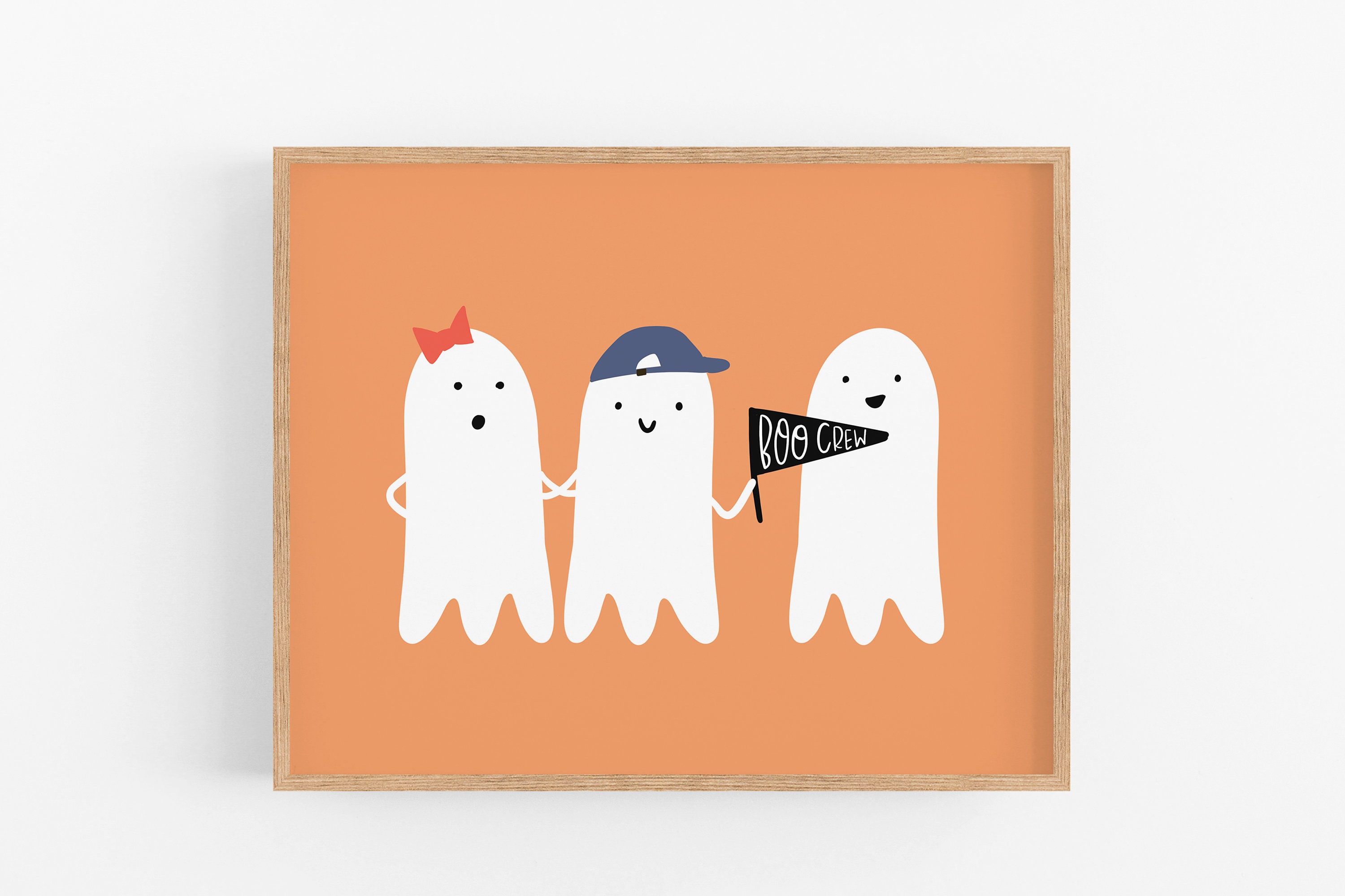 Boo Crew Halloween Printable Cute Ghost Halloween Art Boo - Etsy